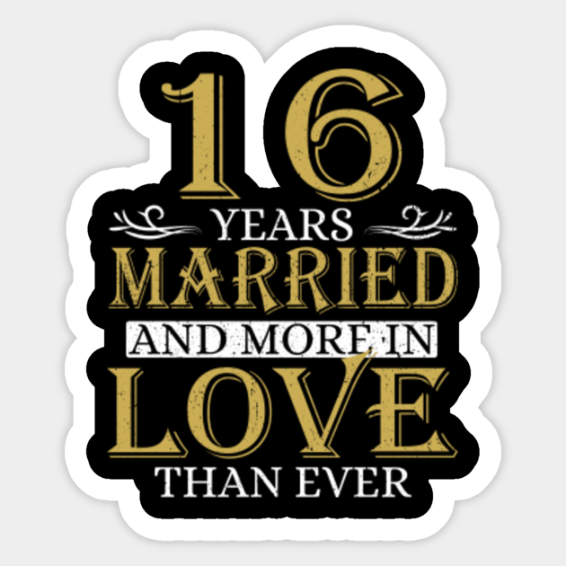 16 Year Anniversary Gift For Husband 16th Wedding Anniversary Gift